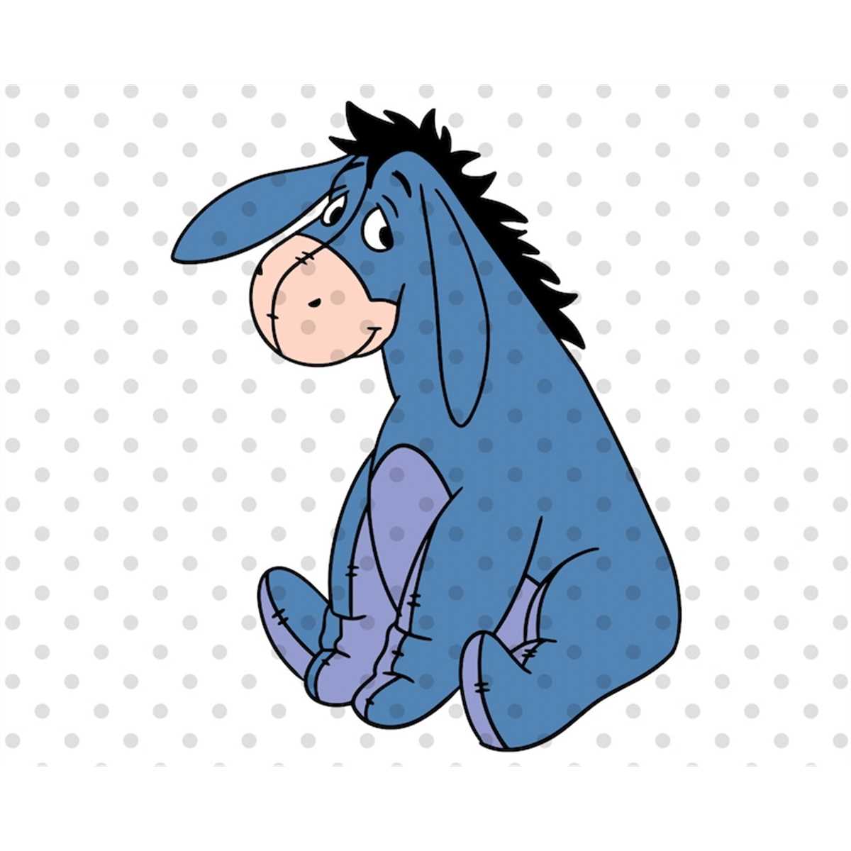 Sad Donkey Svg, Layered Cricut svg | Inspire Uplift