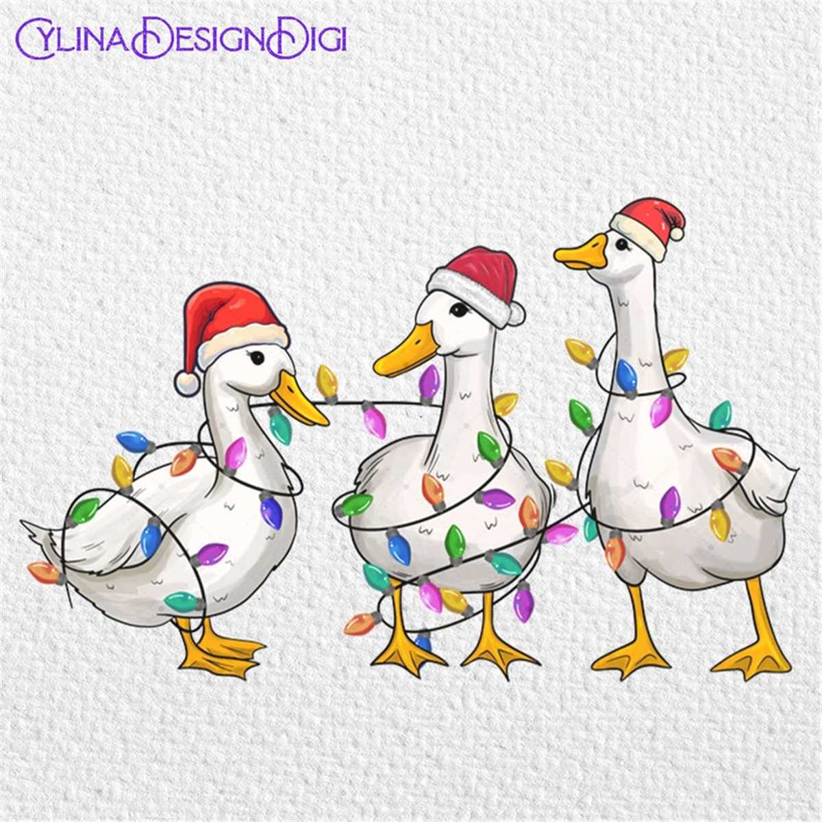 Duck Christmas Png, Santa Claus Png, Christmas Lights Png, D | Inspire ...