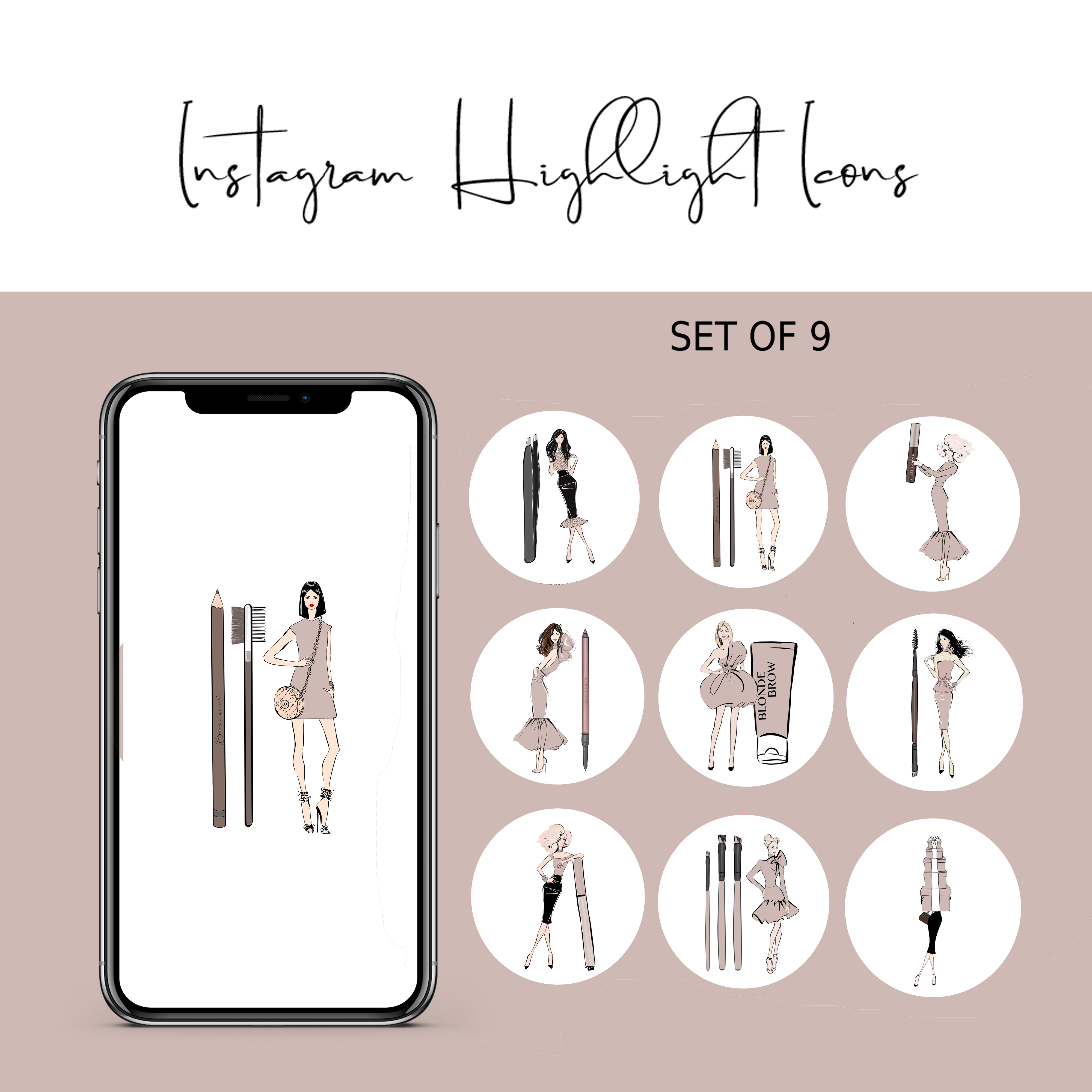 Instagram Icons & Highlights for Brow Masters - Inspire Uplift