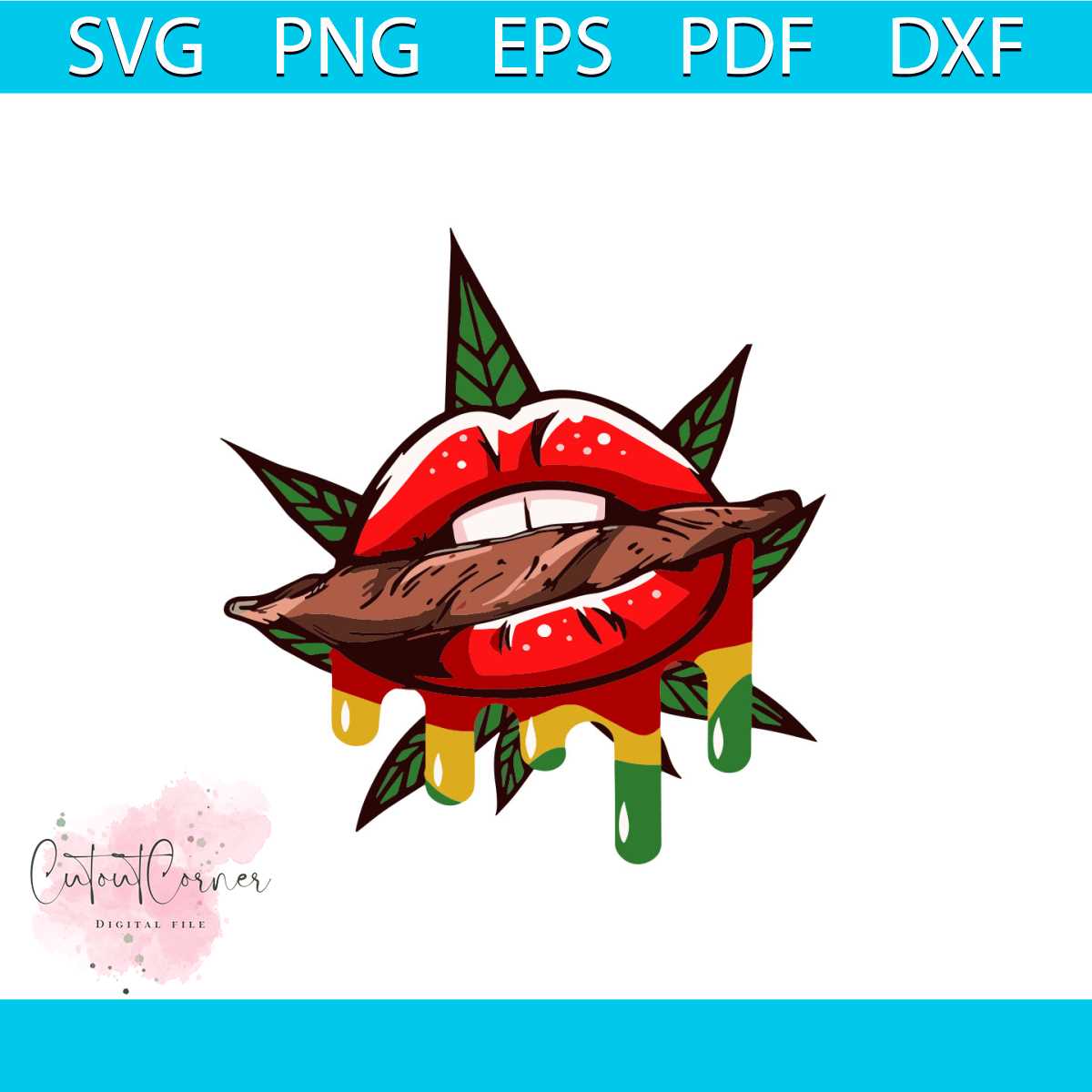 Blunt Joint Stoned Cannabis Sexy Lips Svg, Trending Svg, Can | Inspire ...
