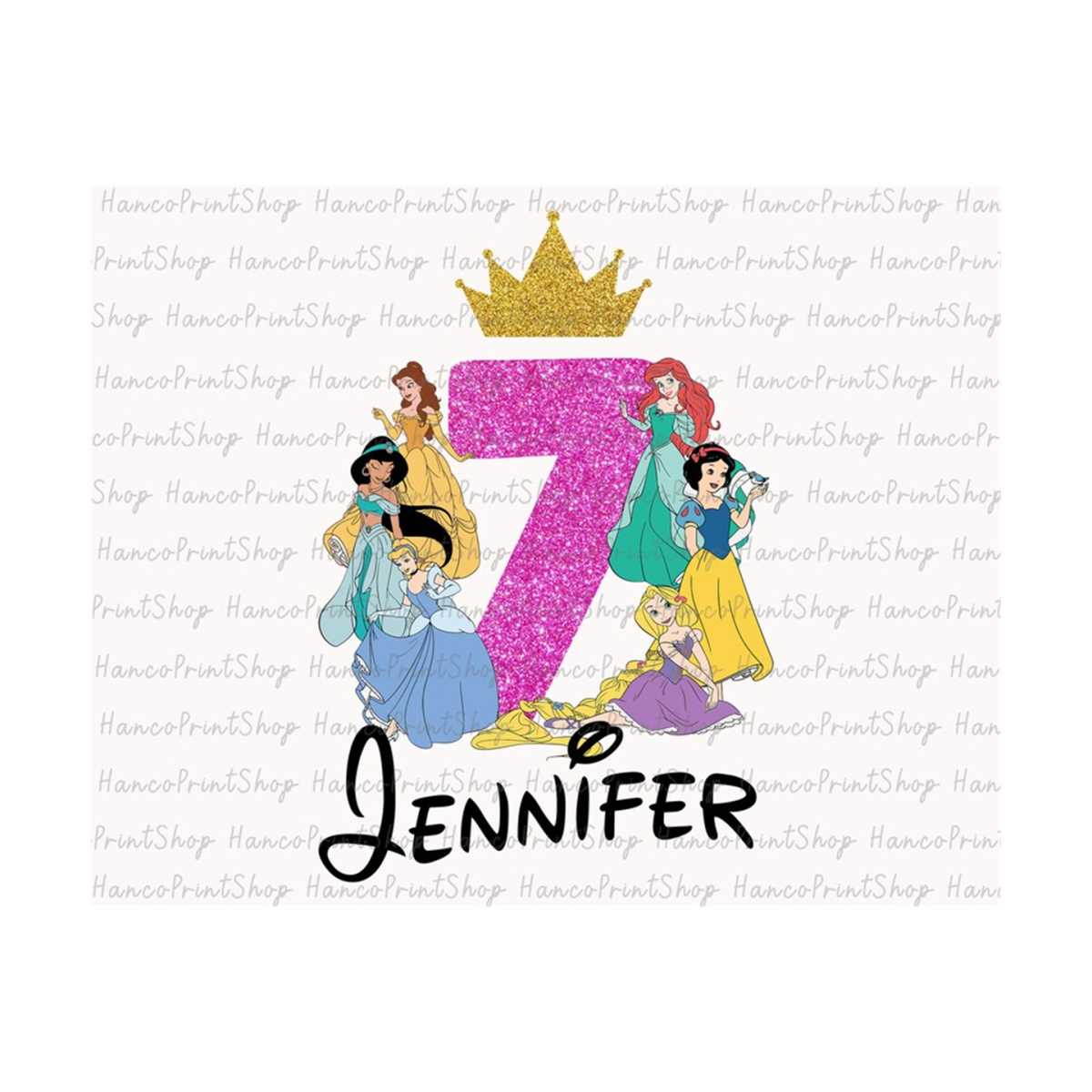 My 7th Birthday Png, Birthday Princess Png, Happy Birthday P - Inspire ...