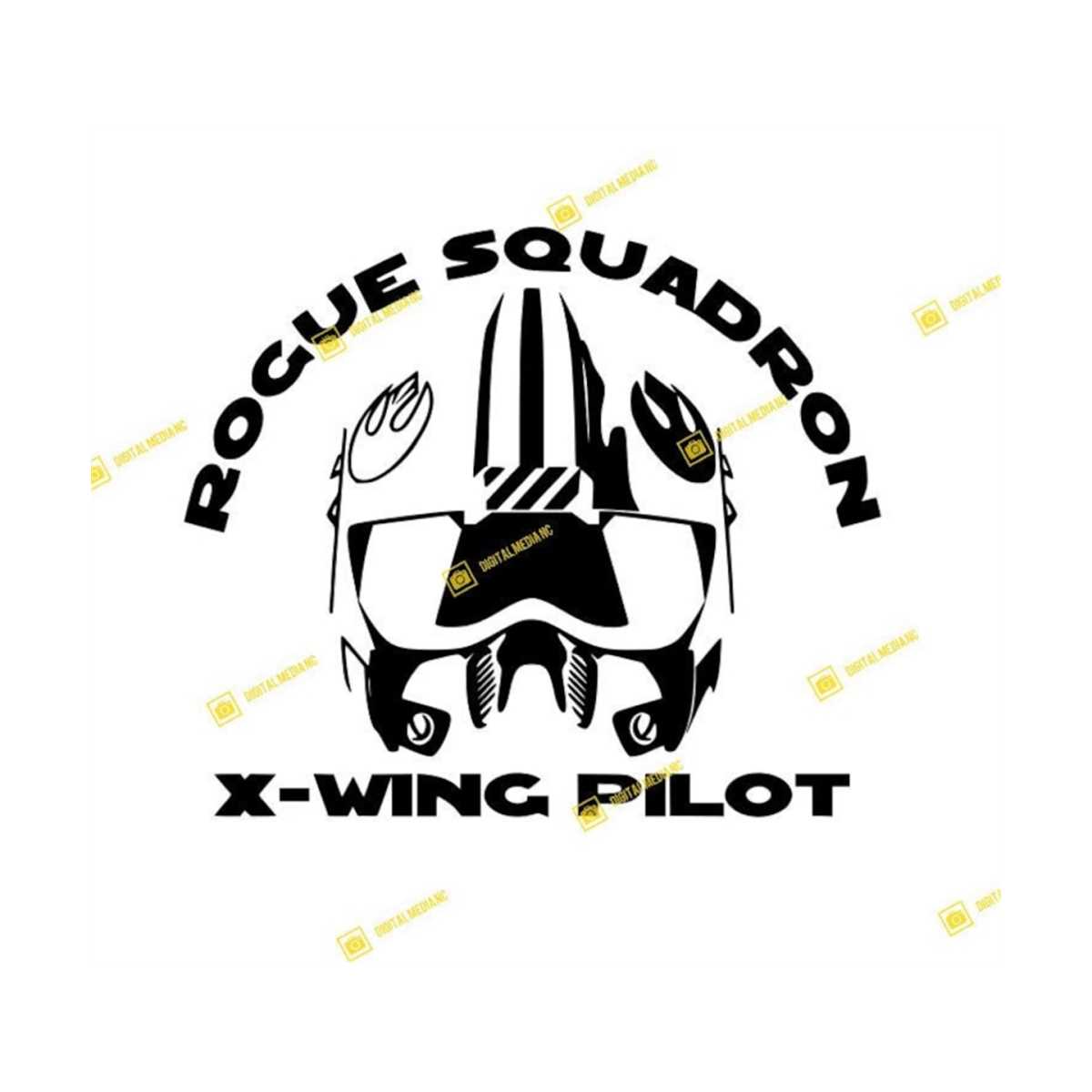 Star Wars Rogue Squadron X-Wing Pilot | SVG PNG | Silhouette | Inspire ...