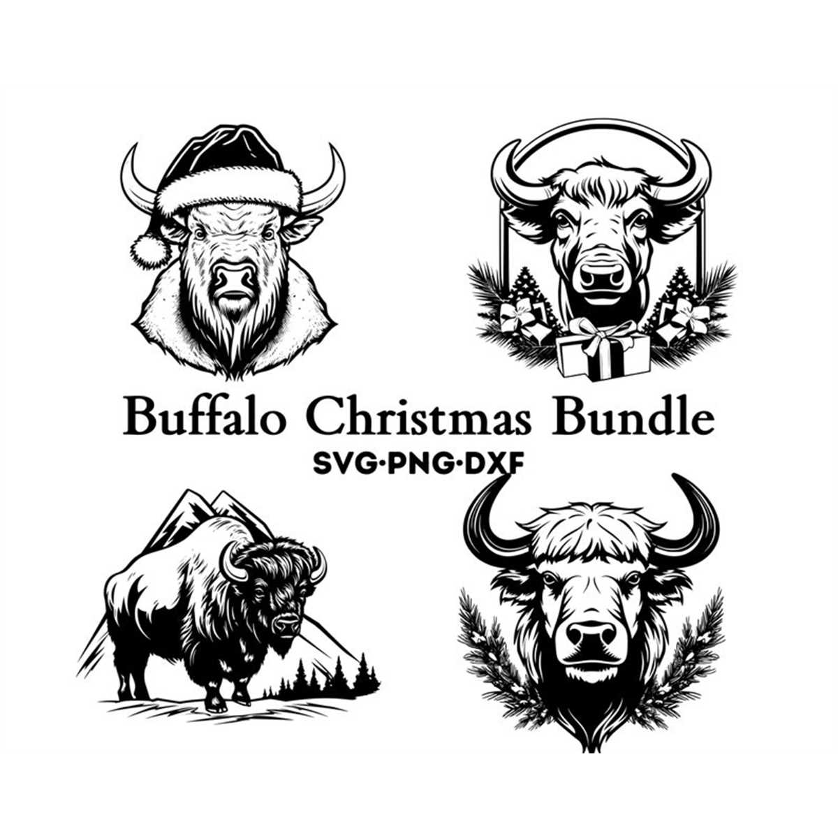 Buffalo Svg Bundle , Buffalo Svg , Christmas Designs | Inspire Uplift