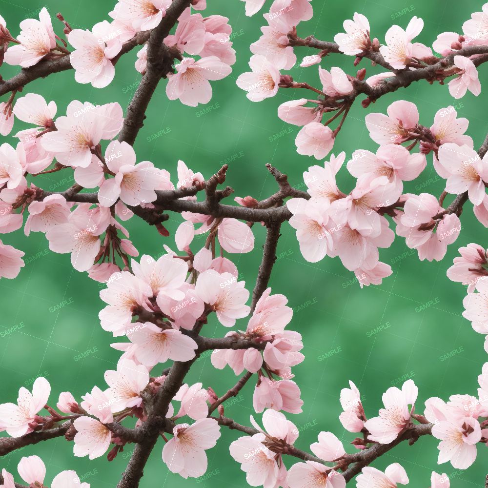 Cherry Blossoms 44 Tileable Repeating Pattern - Inspire Uplift