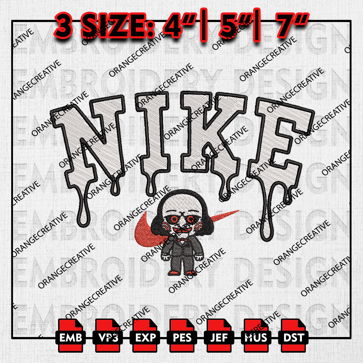 Nike Horror Jigsaw Emb Files, Horror Characters Embroidery D - Inspire ...