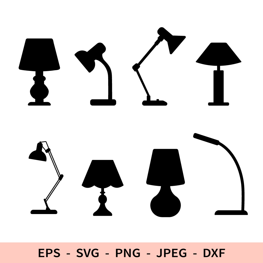 Lamp Svg Table lamp File for Cricut Vintage Dxf Silhouette P - Inspire ...