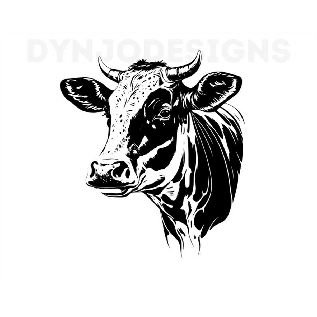 Cow Svg, Cow Clipart, Cow Png, Cow Head, Cow Cut Files For C | Inspire ...