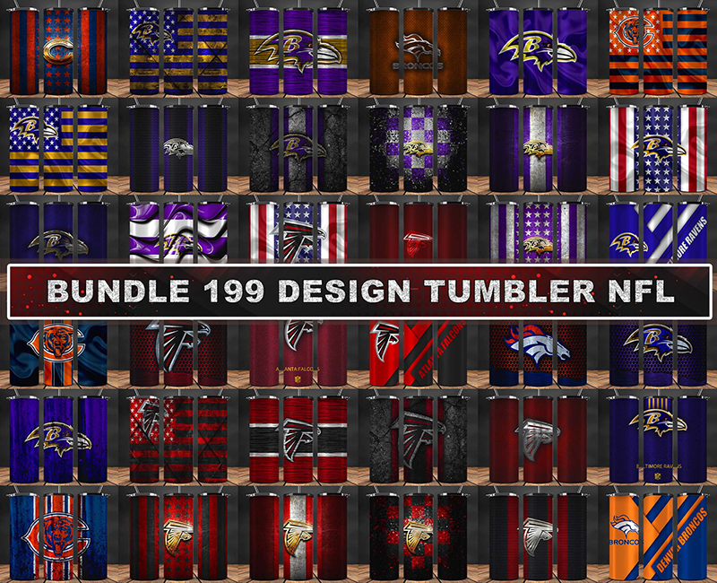 NFL Bundle Tumbler Wrap , NFL Png, NF Tumbler Png,NFL 20 oz - Inspire ...