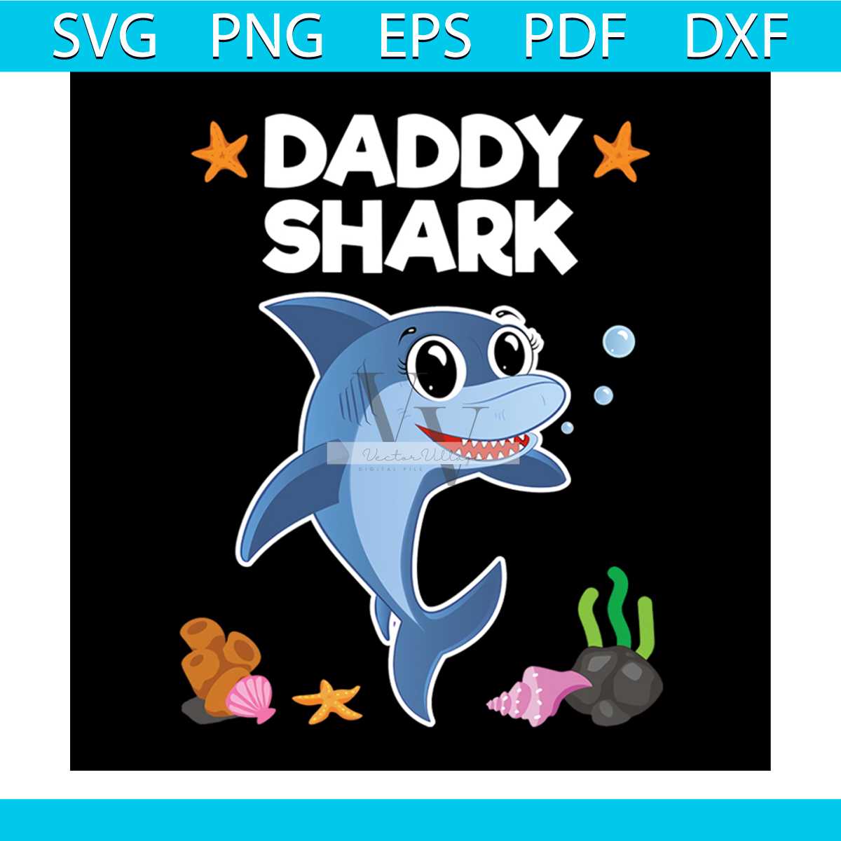 Daddy shark png, fathers day png, happy fathers day, father | Inspire ...