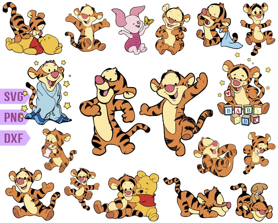 Disney Baby Tigger svg Bundle, Disney Tigger svg, Winnie Bab - Inspire ...