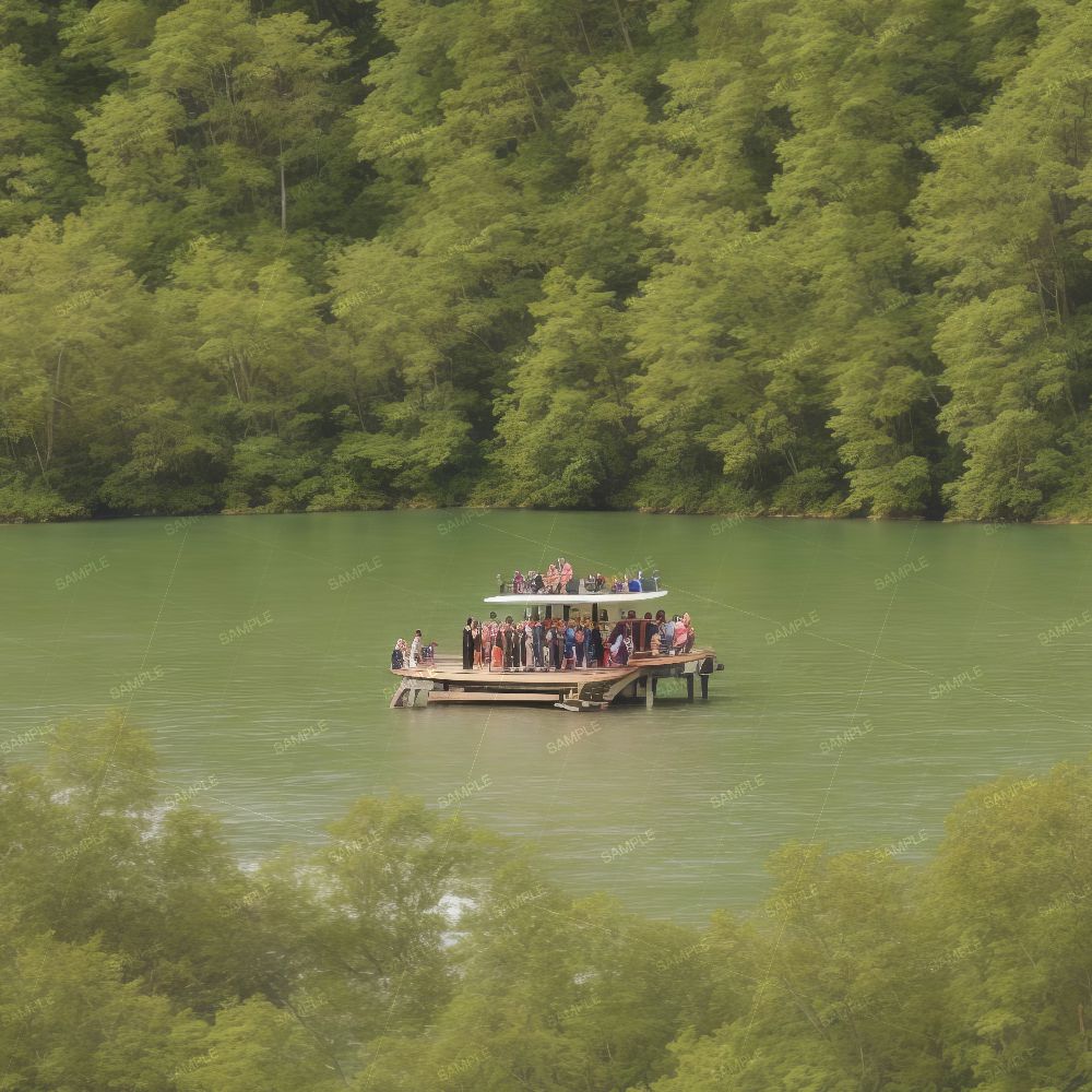 Wedding on the Lake Pattern Tileable Repeating Pattern | Inspire Uplift