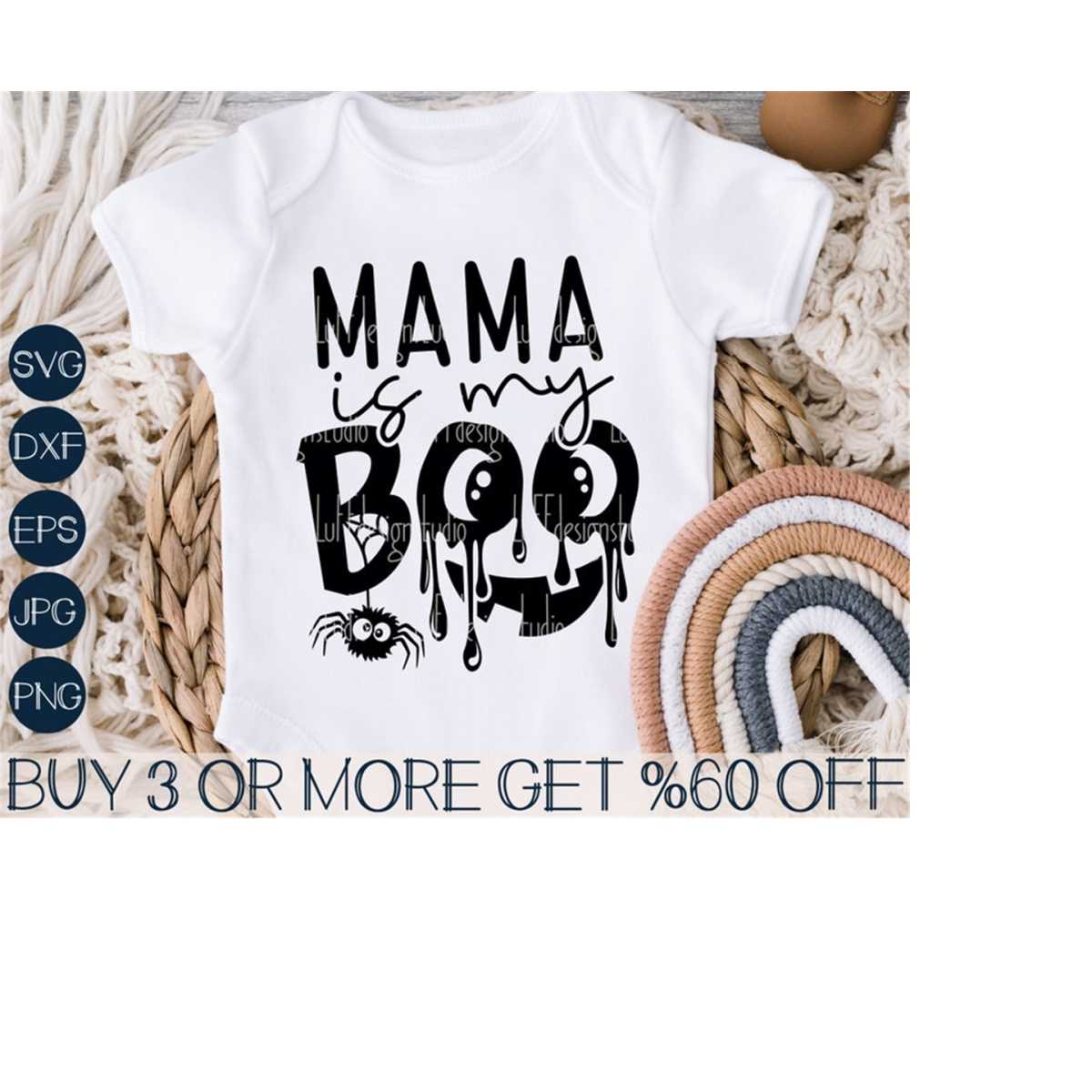 Kids Halloween SVG, Mama Is My Boo SVG, Pumpkin Face SVG, Fu - Inspire ...