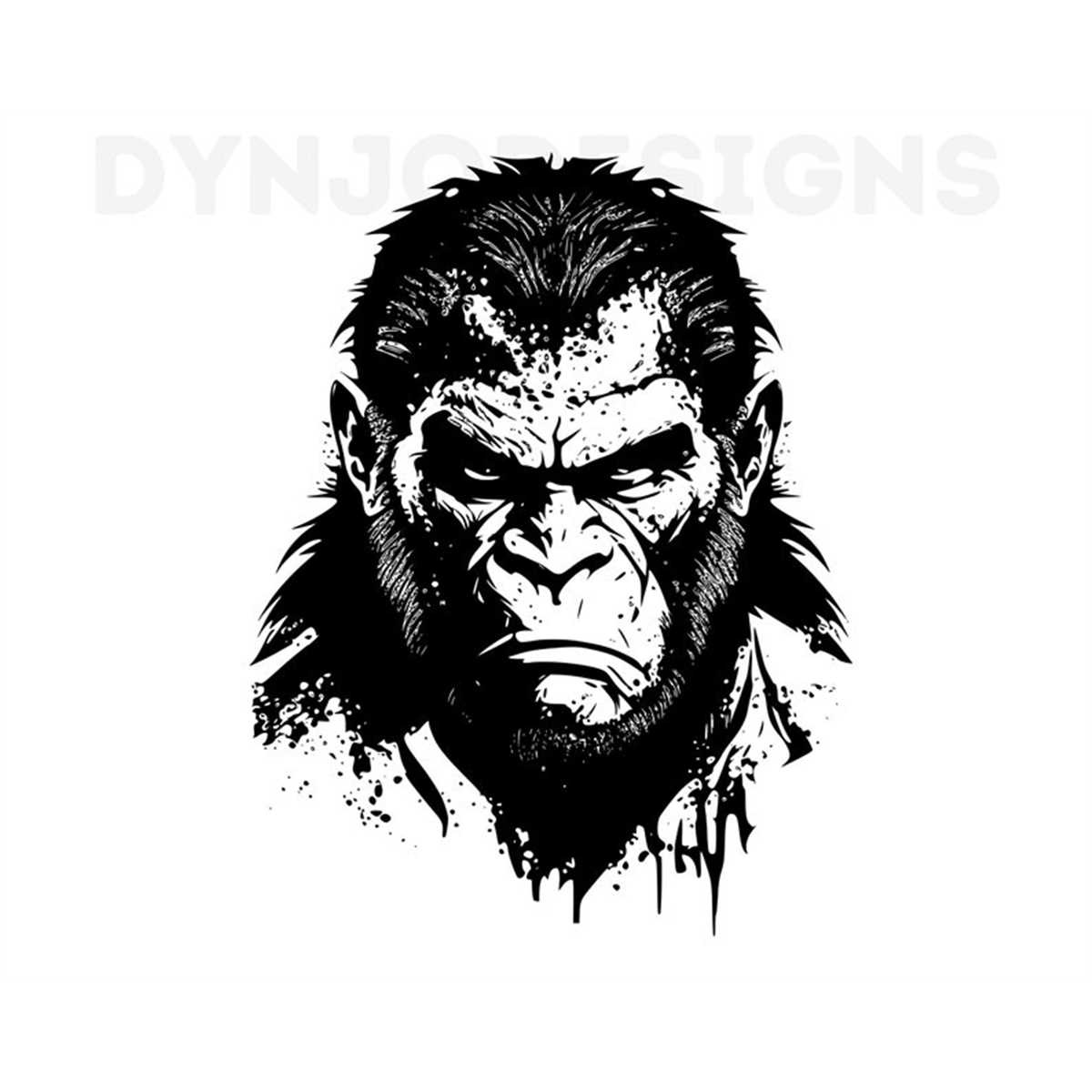 Ape Head , Ape Svg , Cut Files For Cricut , Laser Engraving | Inspire ...