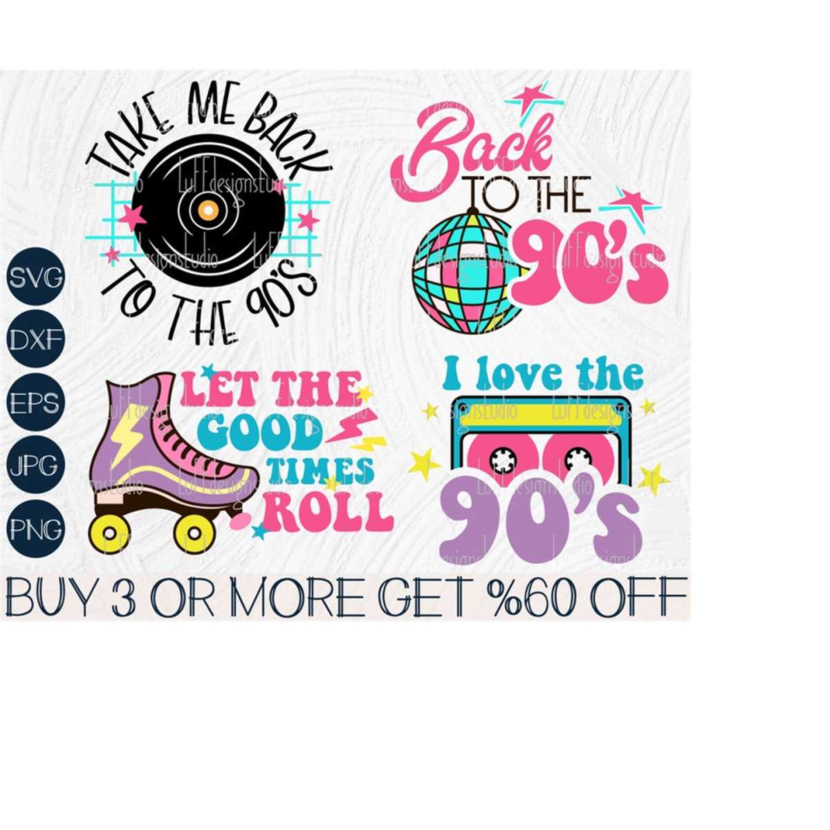90s SVG Bundle, Retro SVG, Disco Ball SVG, Raised on 90s Boy - Inspire ...