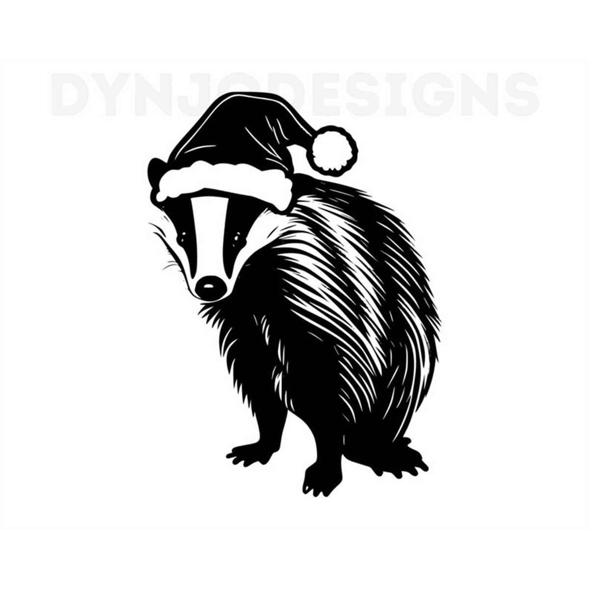 Santa Badger , Badger Svg , Christmas Designs | Inspire Uplift