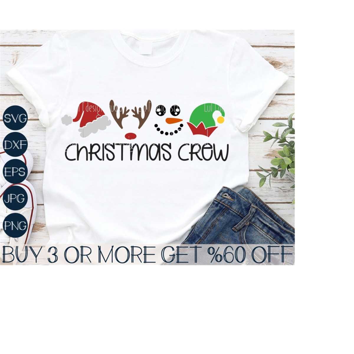 Christmas Crew SVG, Family Christmas Squad SVG, Santa Squad | Inspire ...