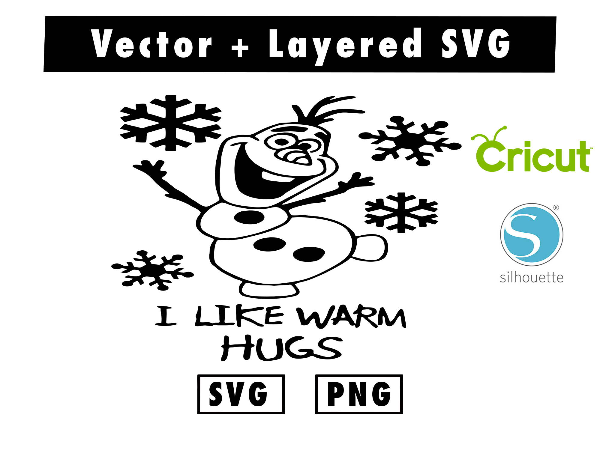 I like warm hugs svg and png files for cricut machine , anim - Inspire ...