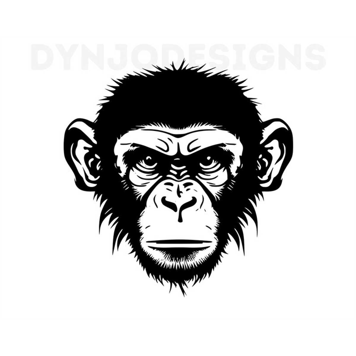 Monkey Head , Monkey Svg , Cut Files For Cricut , Laser Engr | Inspire ...