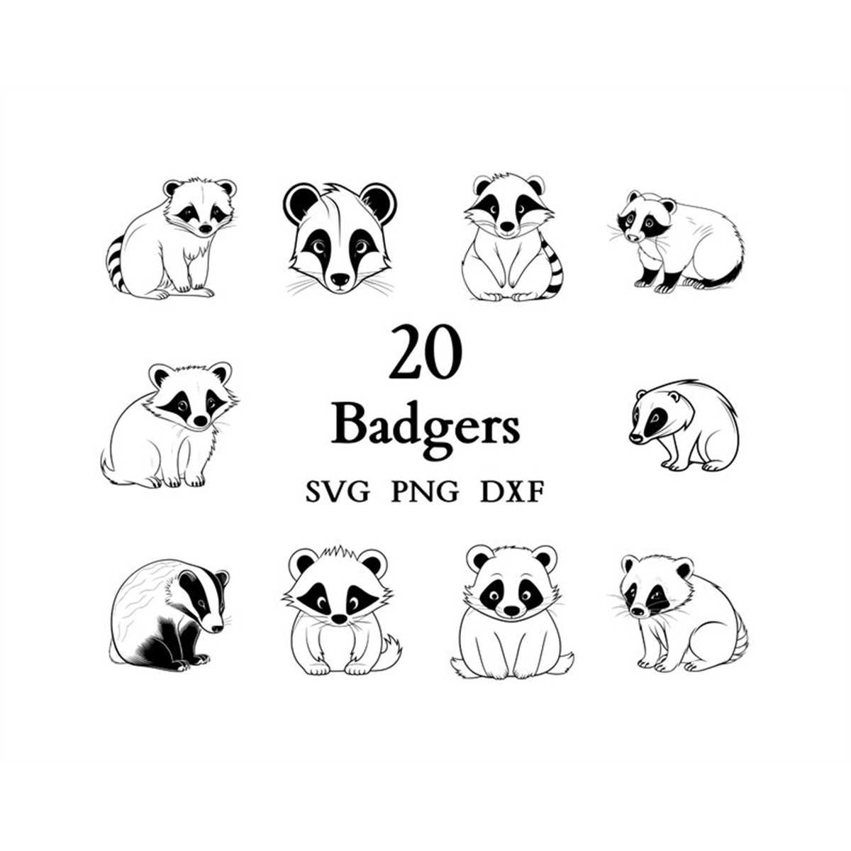 Badger Svg Bundle , Badger Svg , Cut Files for Cricut And La | Inspire ...