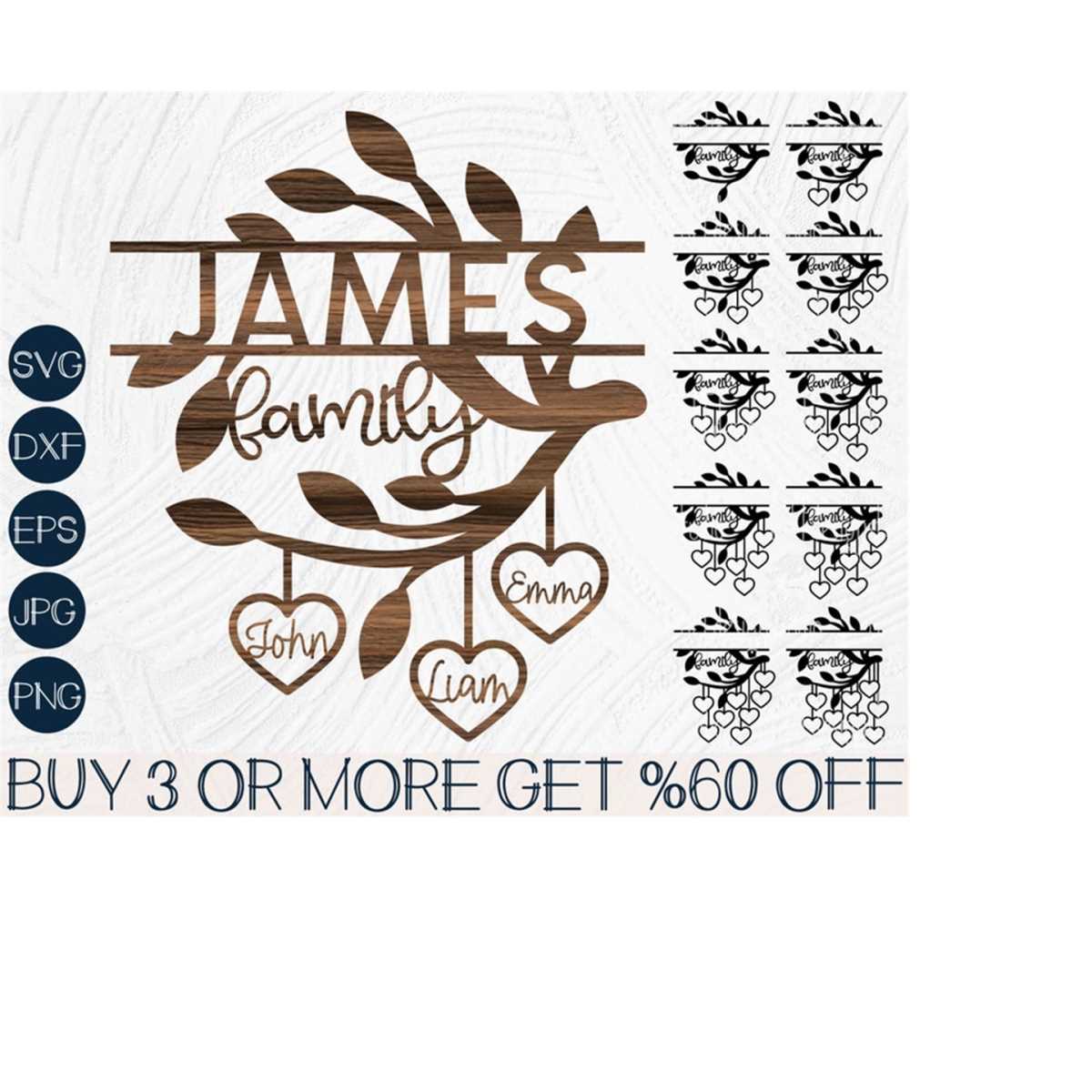 Family Tree SVG, Family Reunion SVG, Split Family Last Name - Inspire ...