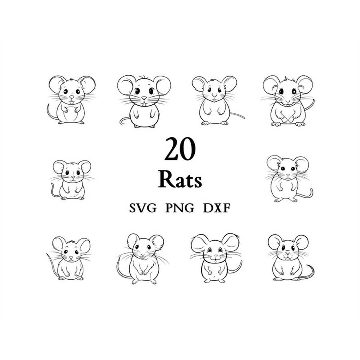 Rat Svg Bundle , Rat Svg , Cut Files for Cricut And Laser En - Inspire ...