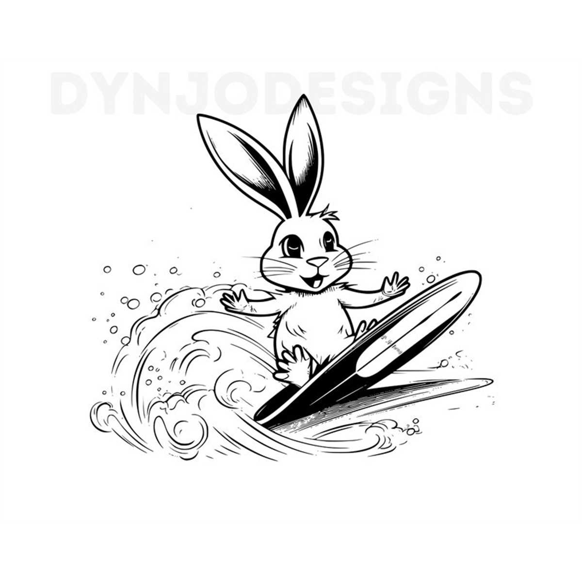 Surfing Bunny Svg, Bunny Svg, Summer Svg, Beach Svg, Surfer | Inspire ...