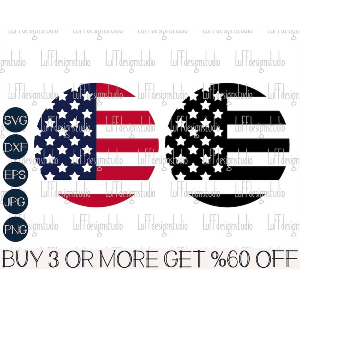 American Flag SVG, 4th of July SVG, Round Us Flag SVG, Patri | Inspire ...