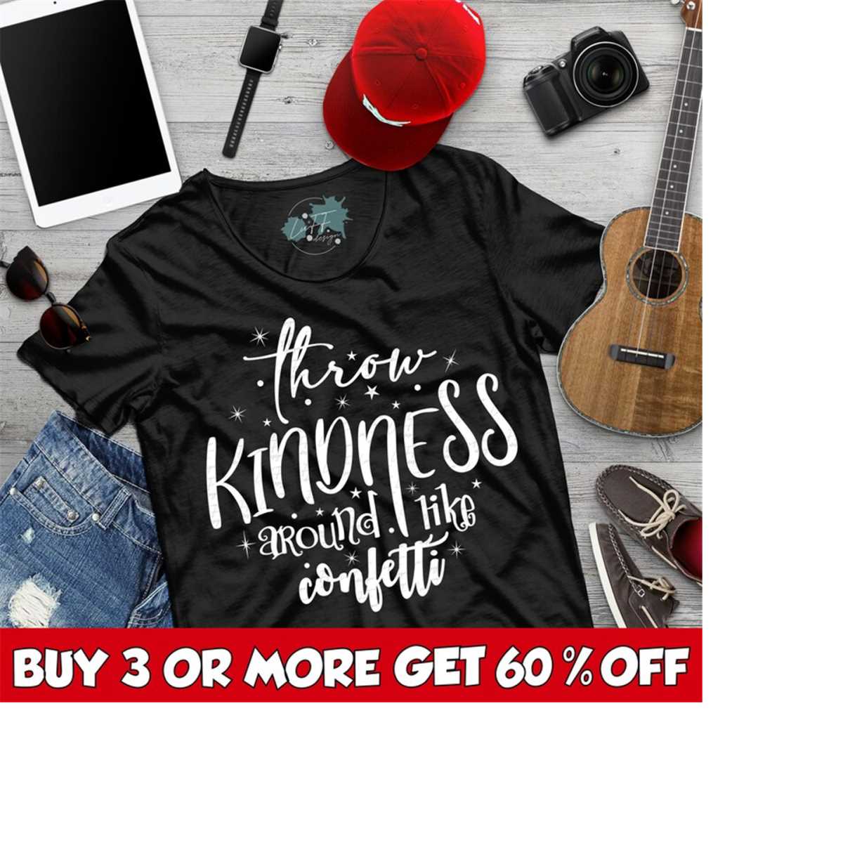 Throw Kindness Around Like Confetti SVG, Handlettered SVG, F | Inspire ...