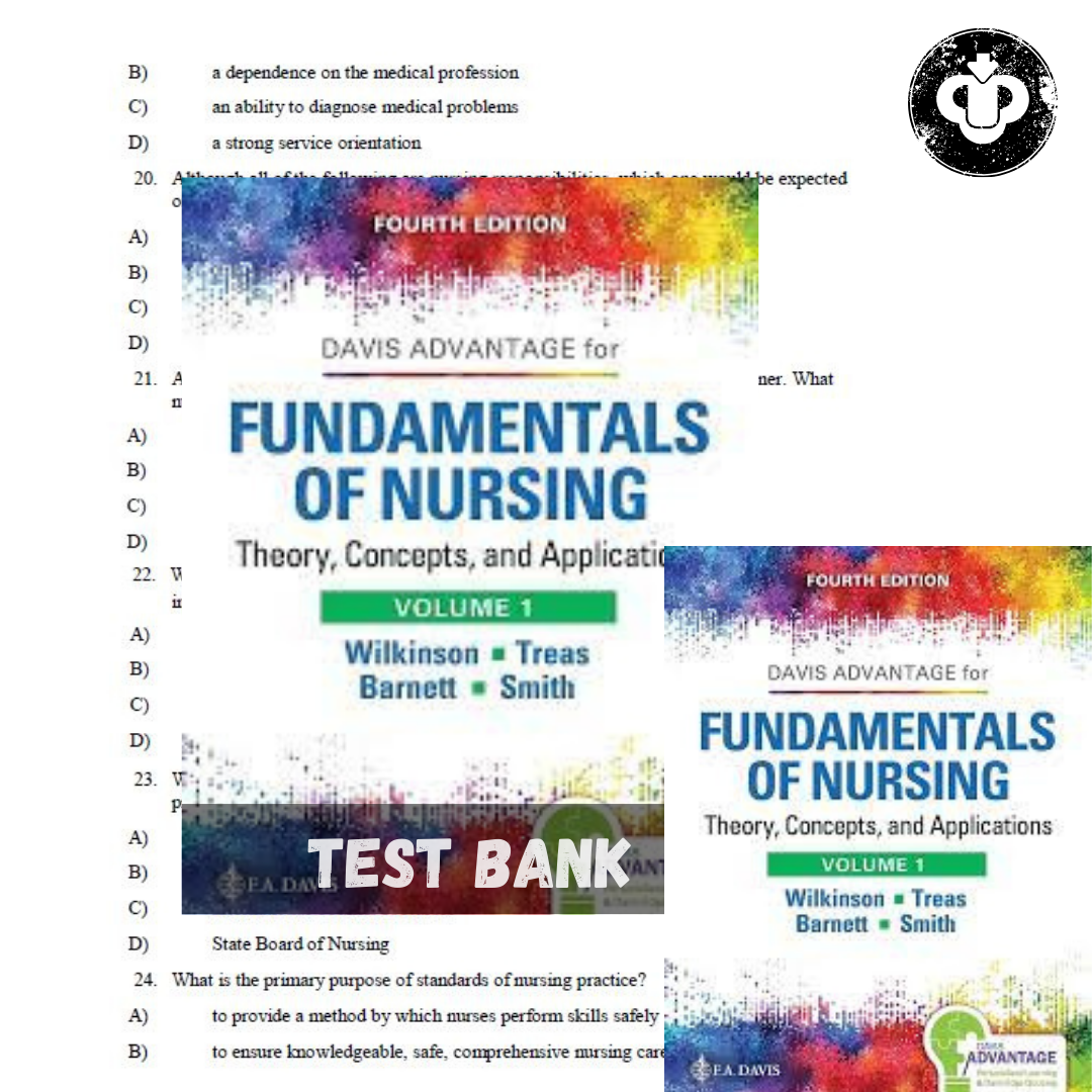 Test bank For Bates Fundamentals of Nursing Theory Concepts - Inspire ...