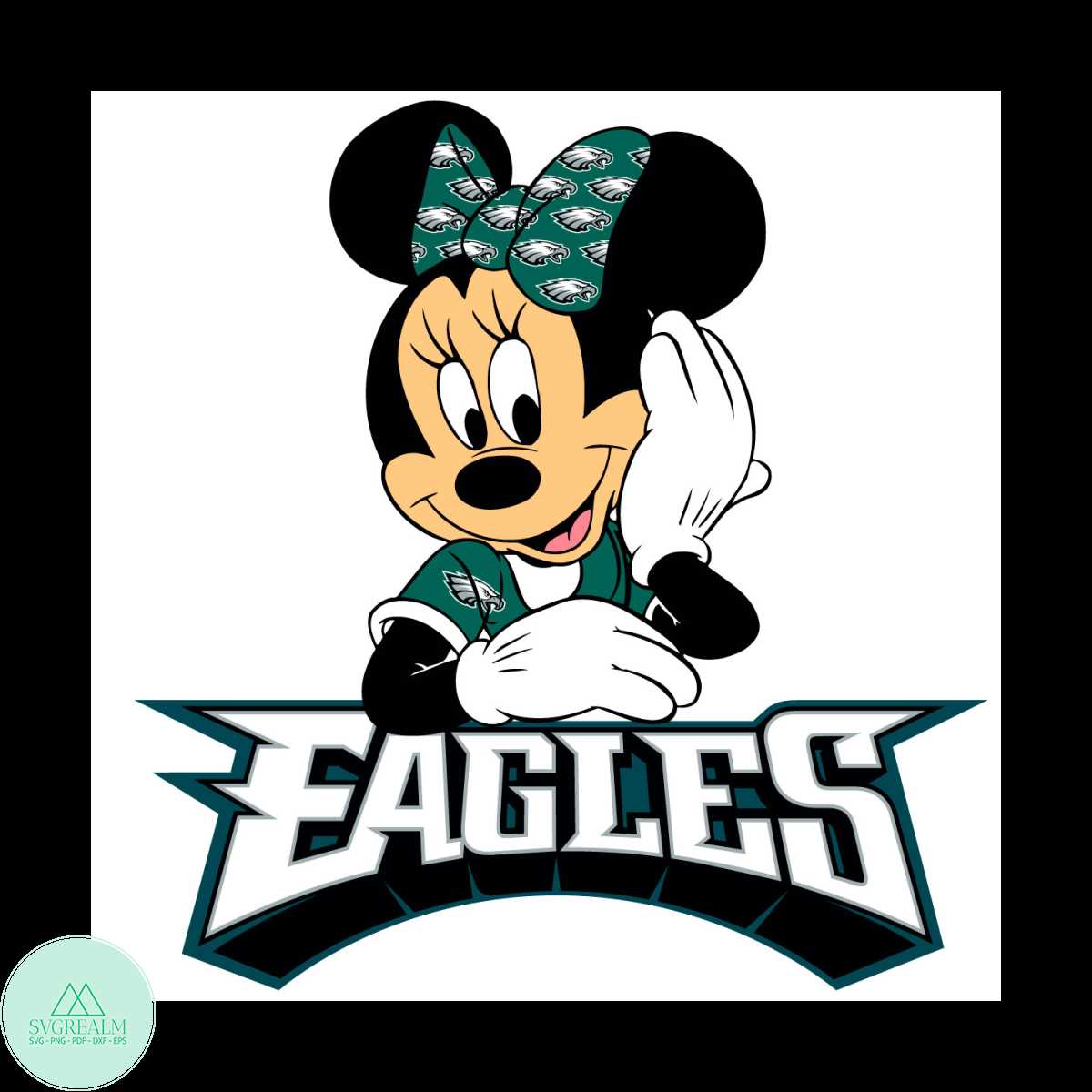 Minnie Mouse Love Philadelphia Eagles Football Team Svg | Inspire Uplift