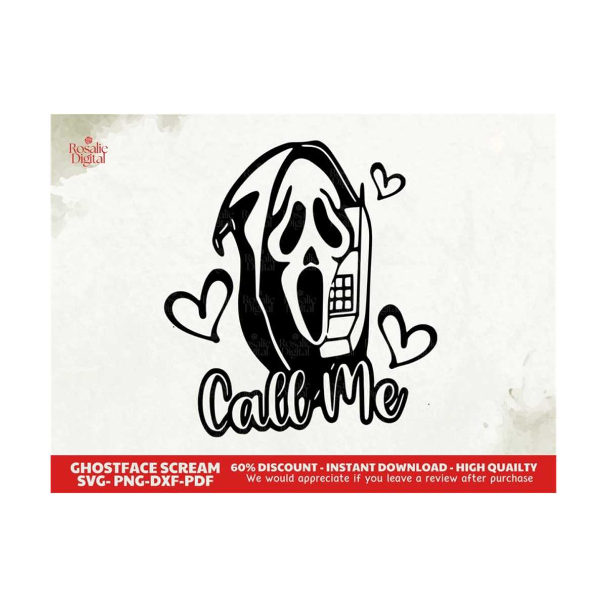 Ghostface Scream Svg, Call Me Svg, Silhouette, Halloween Svg | Inspire ...