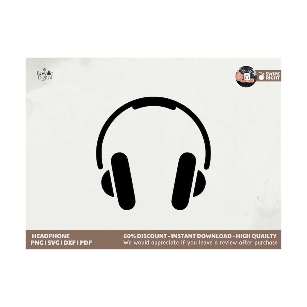 Headphone Svg Cut Files for Cricut, Car Decal Svg, Headphone | Inspire ...