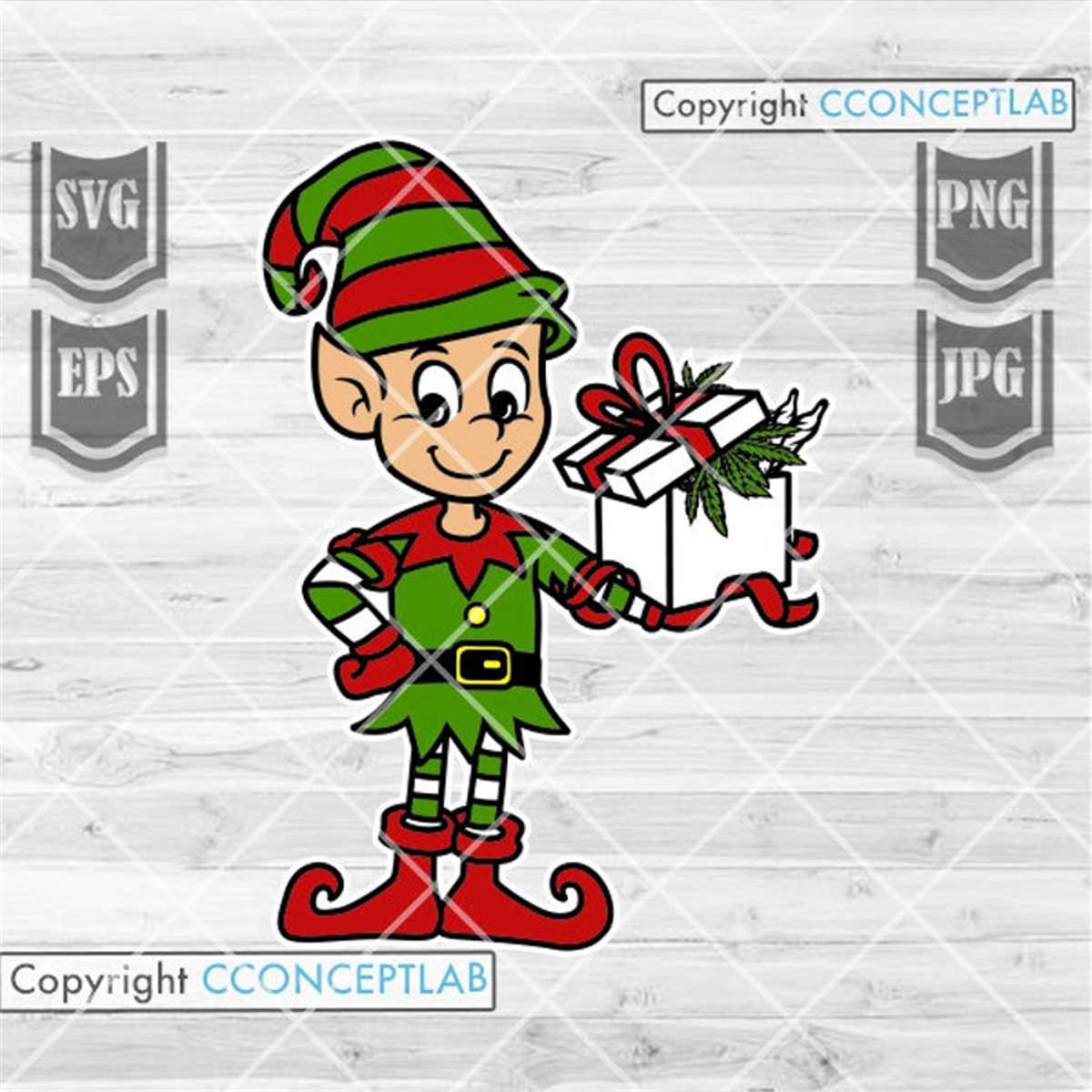 Elf Gift Box svg | Elf Clipart | Elf Cutfile | Santa's Elf s | Inspire ...