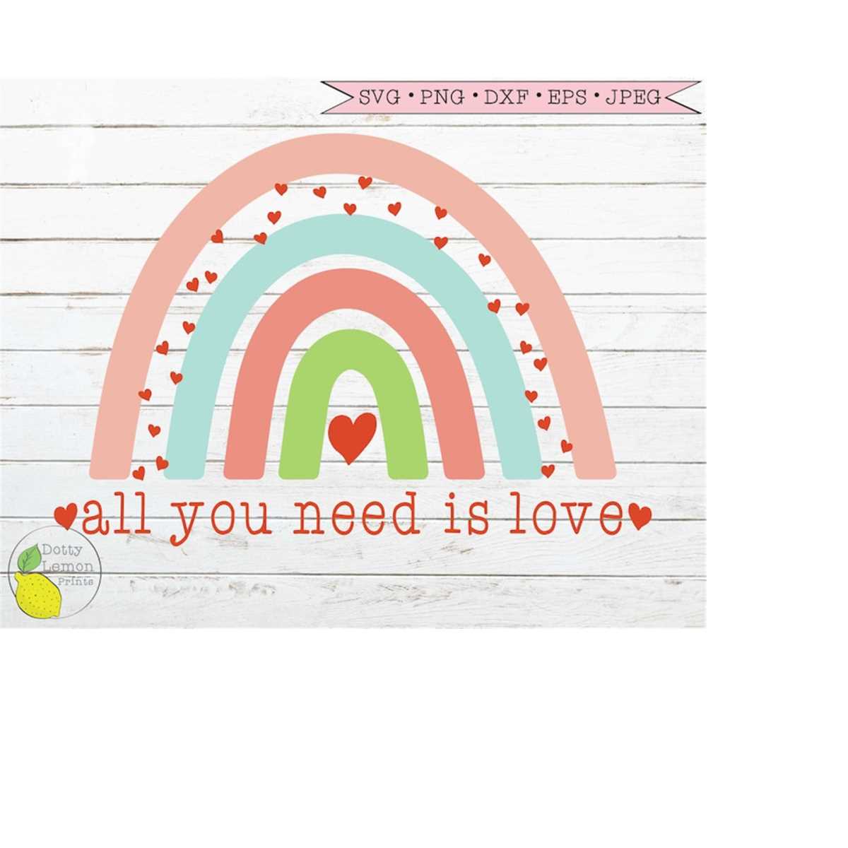 Valentine SVG, Rainbow Heart Valentines Day svg All You Need - Inspire ...