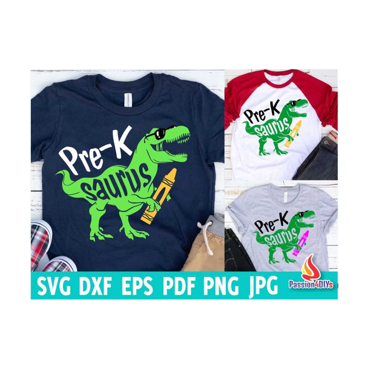 Pre-K Svg, Pre-K Saurus Svg, Back To School Svg, Preschool S | Inspire ...