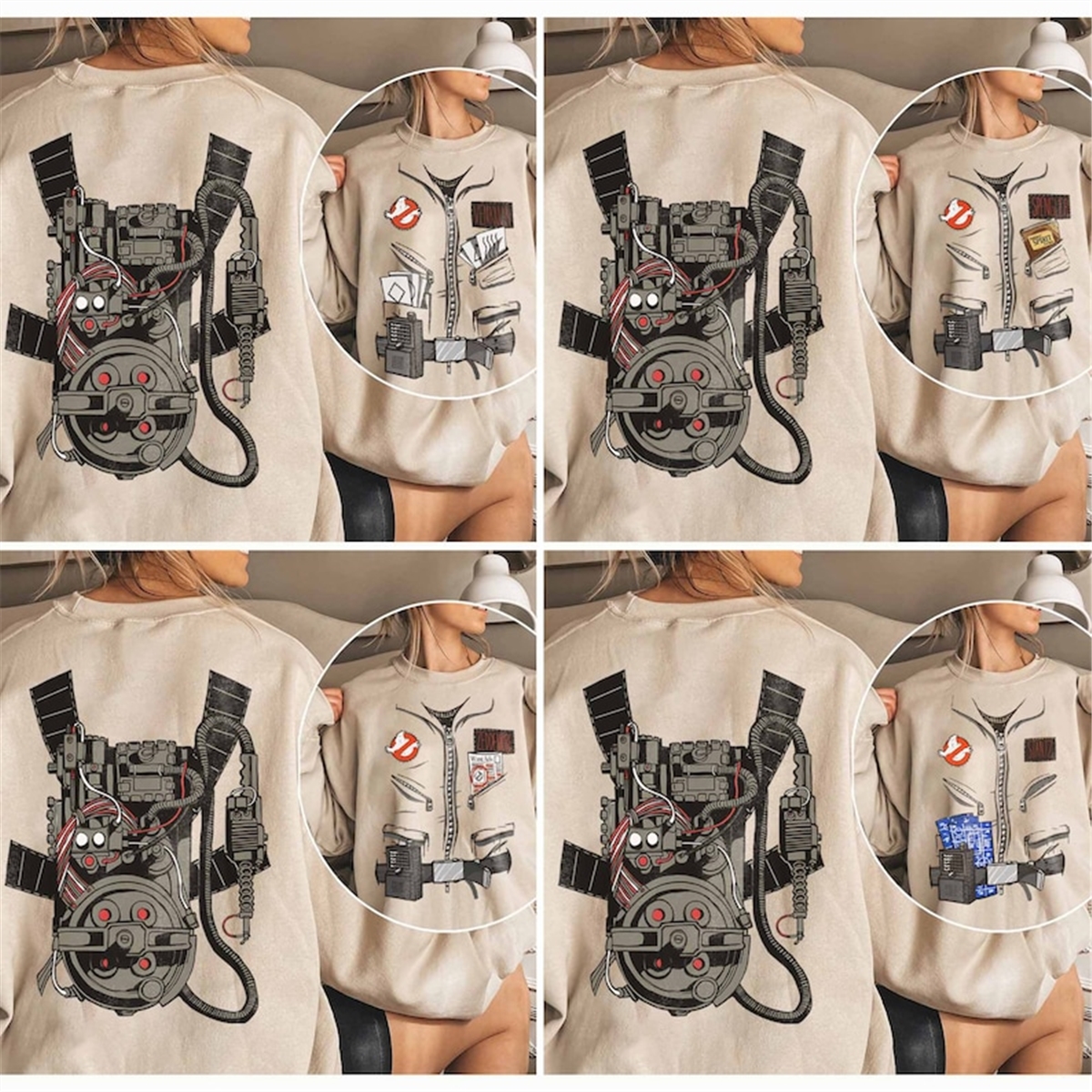 Custom 1980s Ghostbusters Halloween Costume 2 sides, Ghostbu | Inspire ...