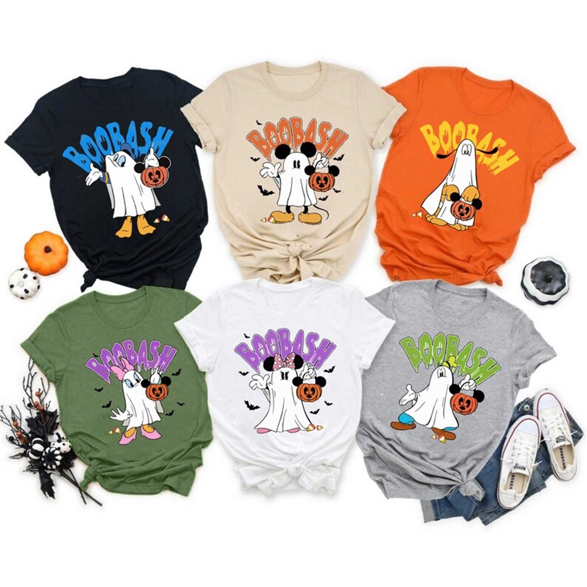 Vintage Disney Boo Bash Mickey and Friends Halloween Team Sh | Inspire ...