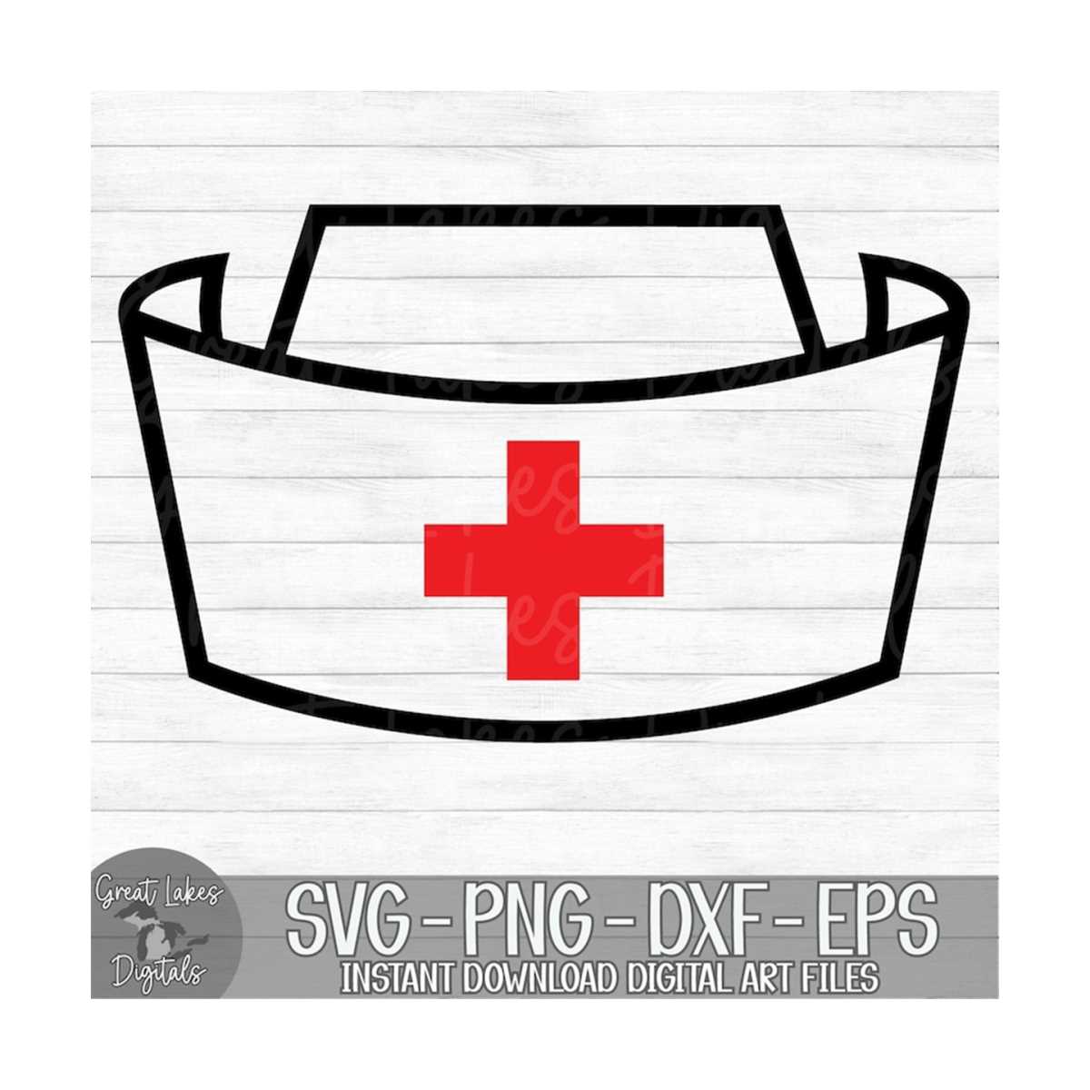 Nurse Hat - Nursing, Medical - Instant Digital Download - sv | Inspire ...