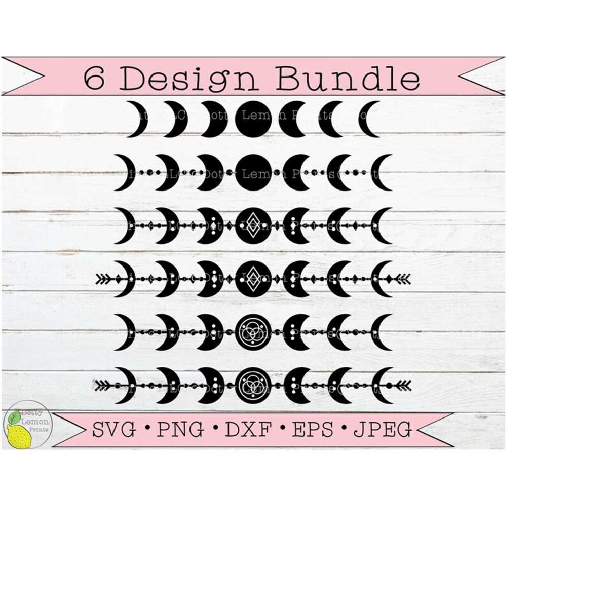 Moon svg Bundle Celestial svg Boho svg Crescent Moon svg Moo | Inspire ...