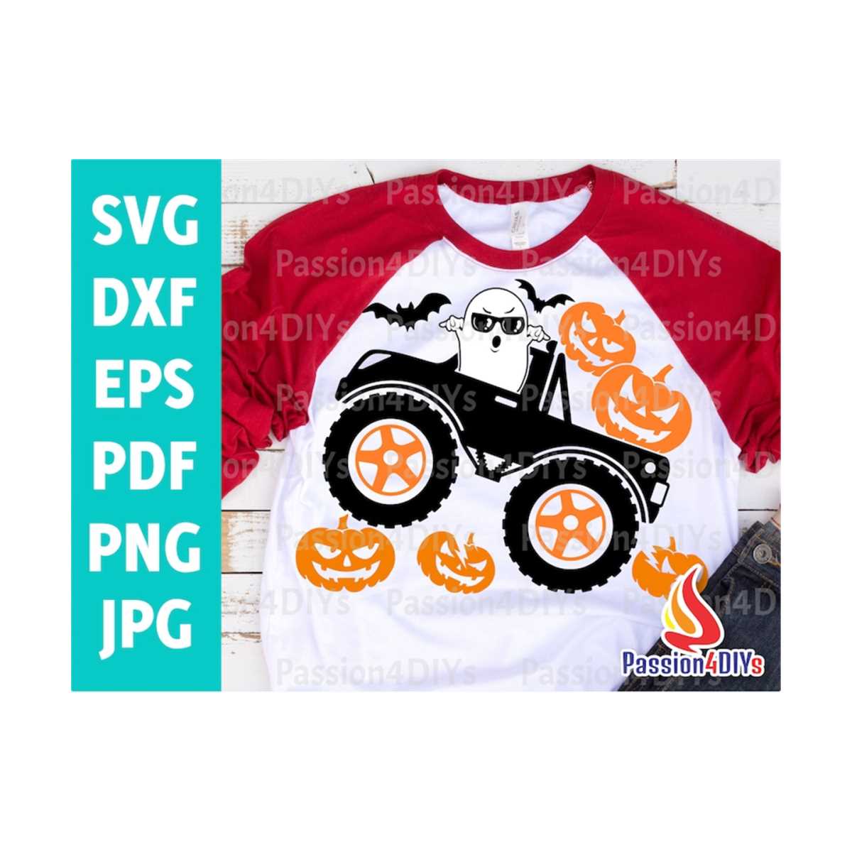 Halloween Pumpkin Smasher Svg, Cute Ghost Svg, Pumpkin Monst | Inspire ...