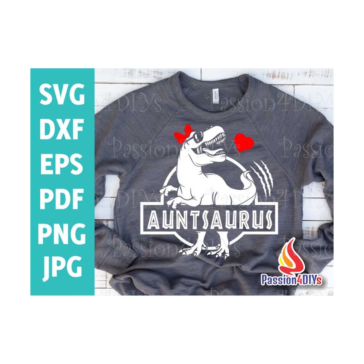 Aunt Saurus Svg, T-Rex Dinosaur Svg, Dinosaur Aunt Svg Dxf E | Inspire ...