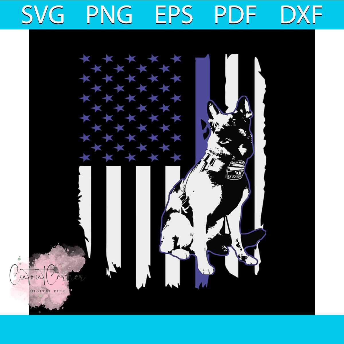 America K9 dog police svg, independence day svg, 4th of july - Inspire ...