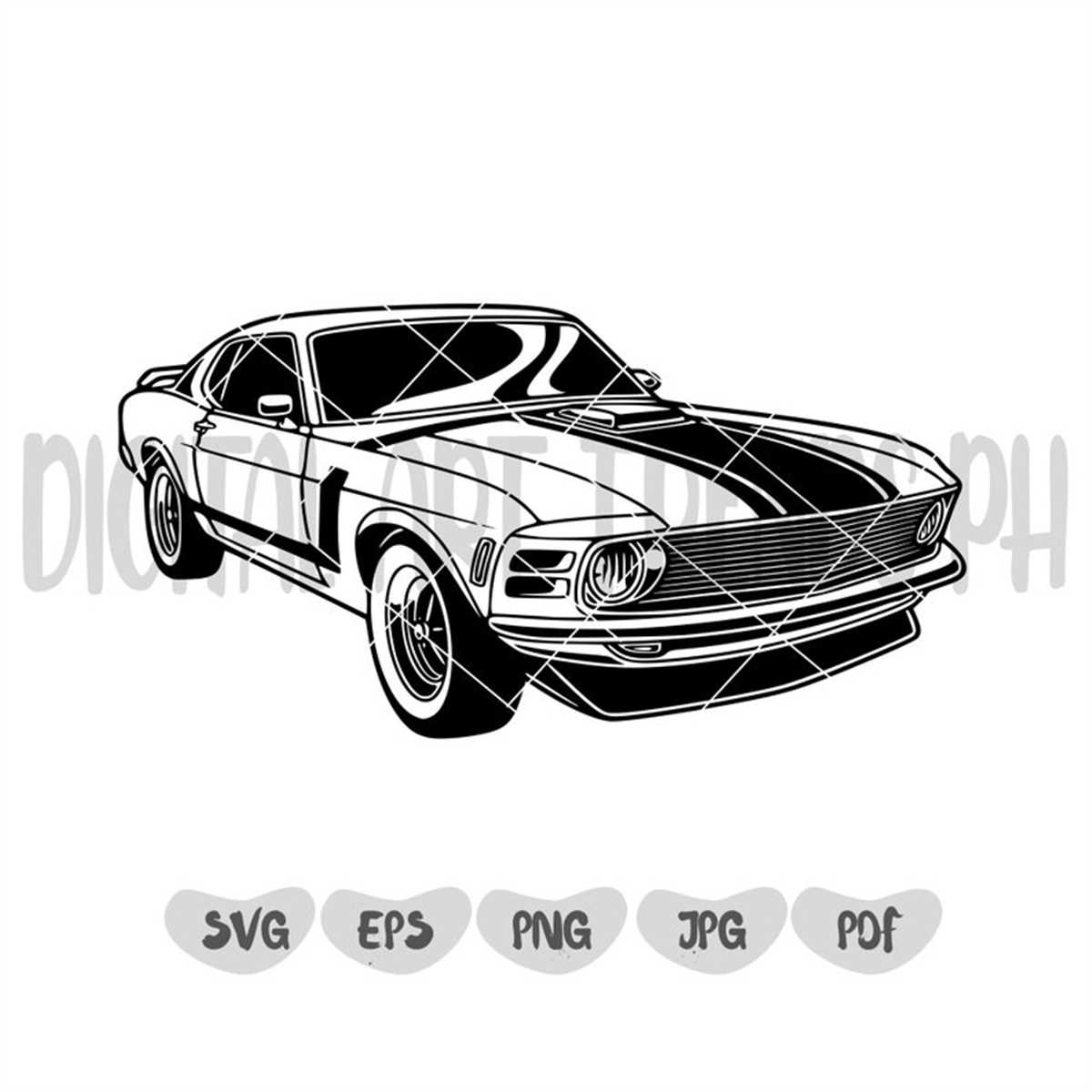 muscle car svg - Inspire Uplift