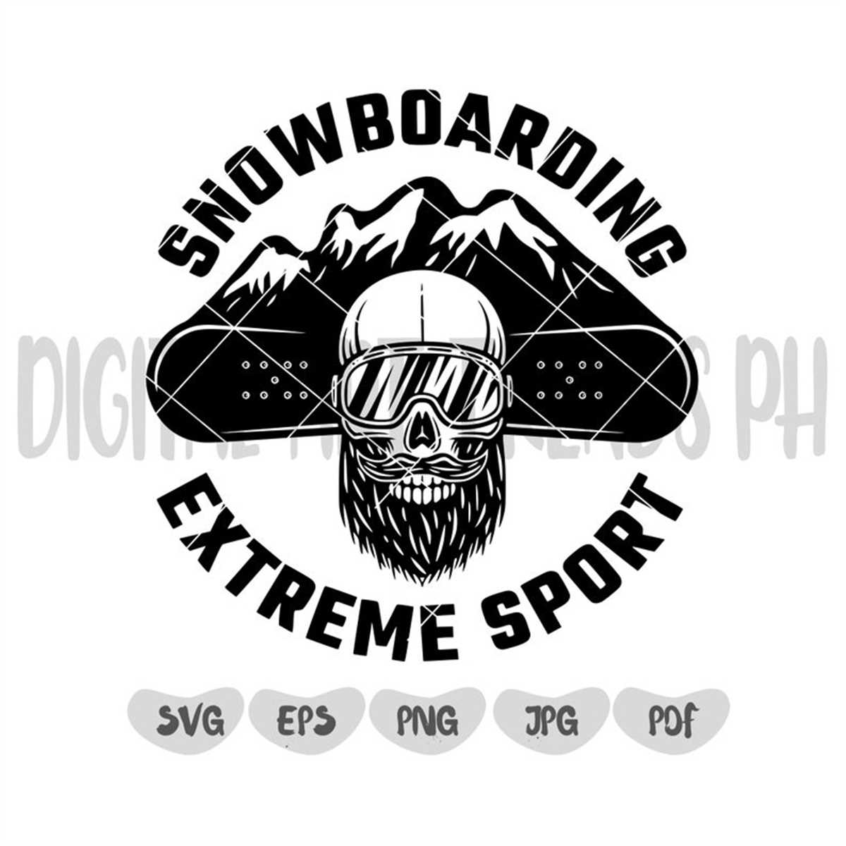 Skull snowboarding svg, Skull svg, snowboard svg, skull snow | Inspire ...