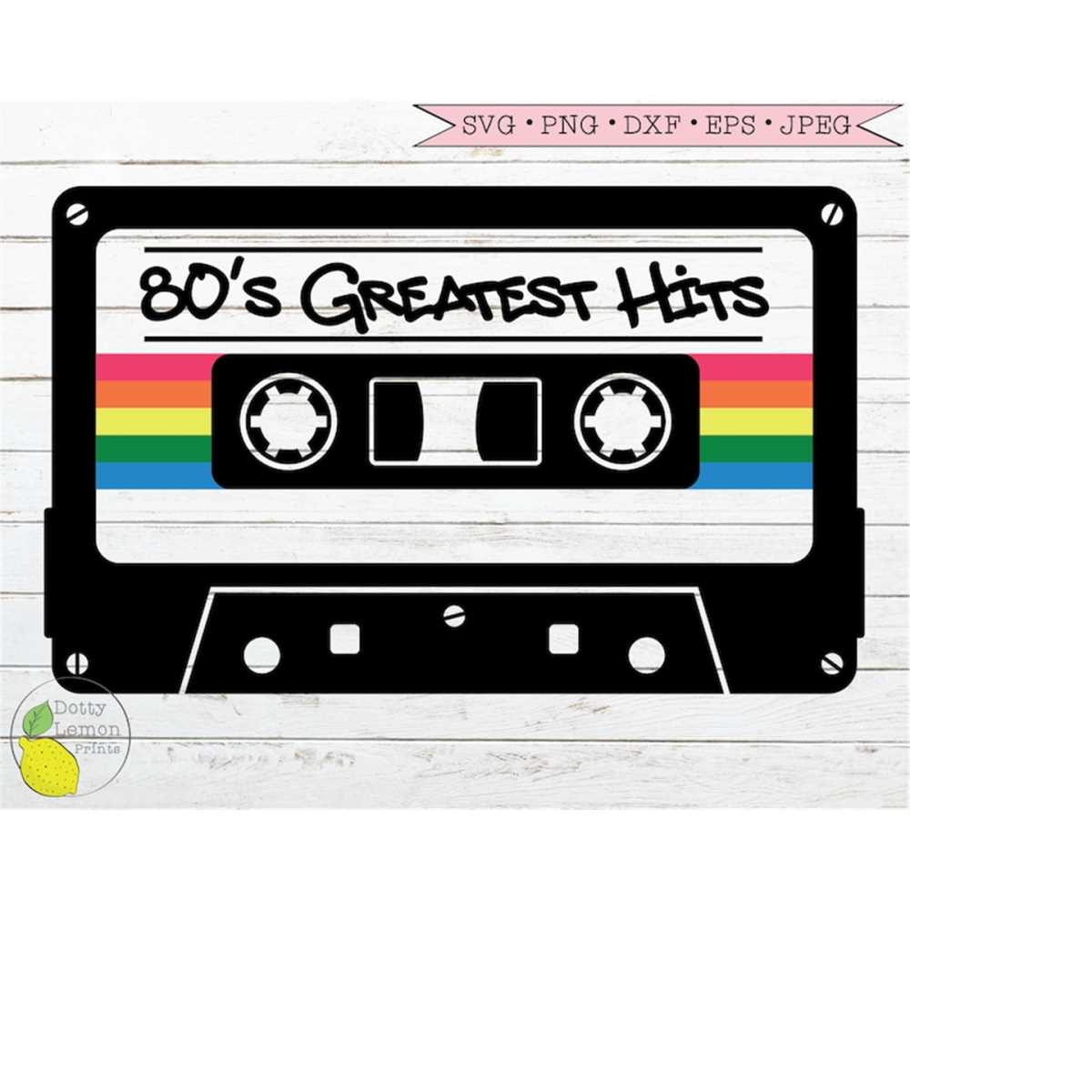 1980 Vintage svg Rainbow Cassette Tape svg, 40th Birthday Gr | Inspire ...