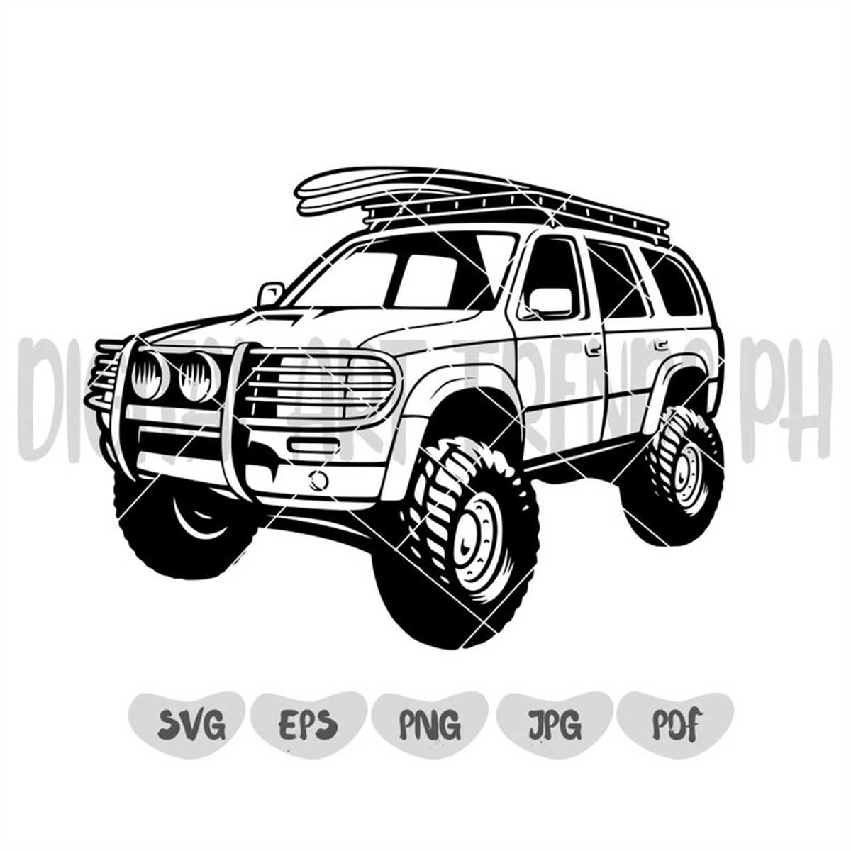 Surf SUV with surfboards Svg, Vintage Surf SUV svg, Beach Vi | Inspire ...
