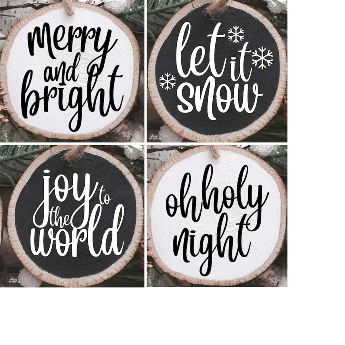 Ornament Svg Bundle Christmas Svg Bundle Round Ornament Sv Inspire