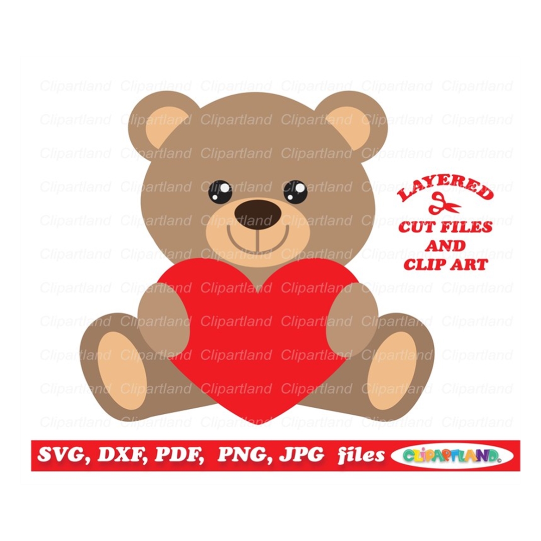 INSTANT Download. Valentine teddy bear svg. Bv_2. Personal a | Inspire ...