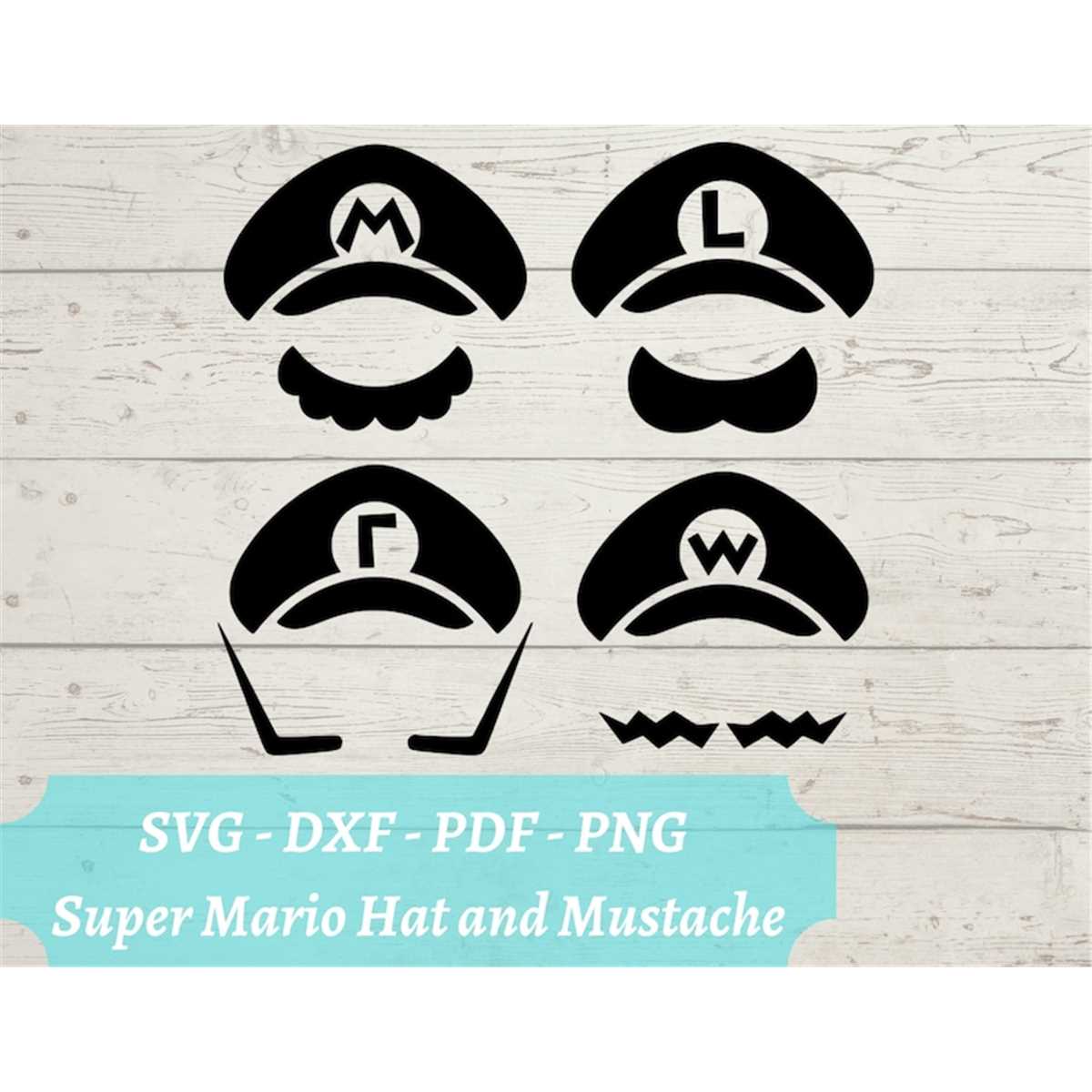 Mario - Luigi - Waluigi - Wario SVG File, Video Game Super M - Inspire ...