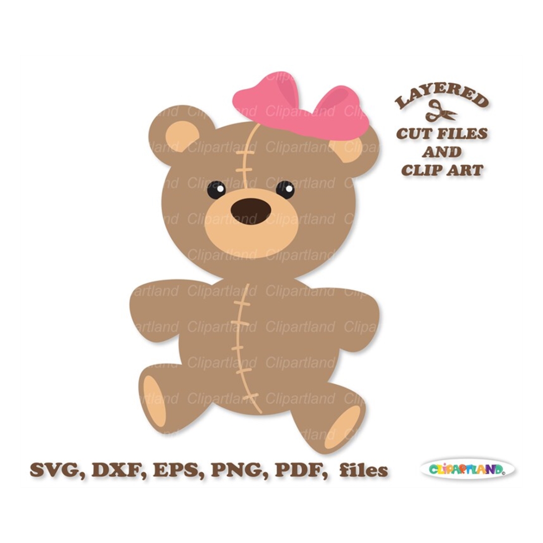 INSTANT Download. Teddy bear girl layered svg cut files and - Inspire ...